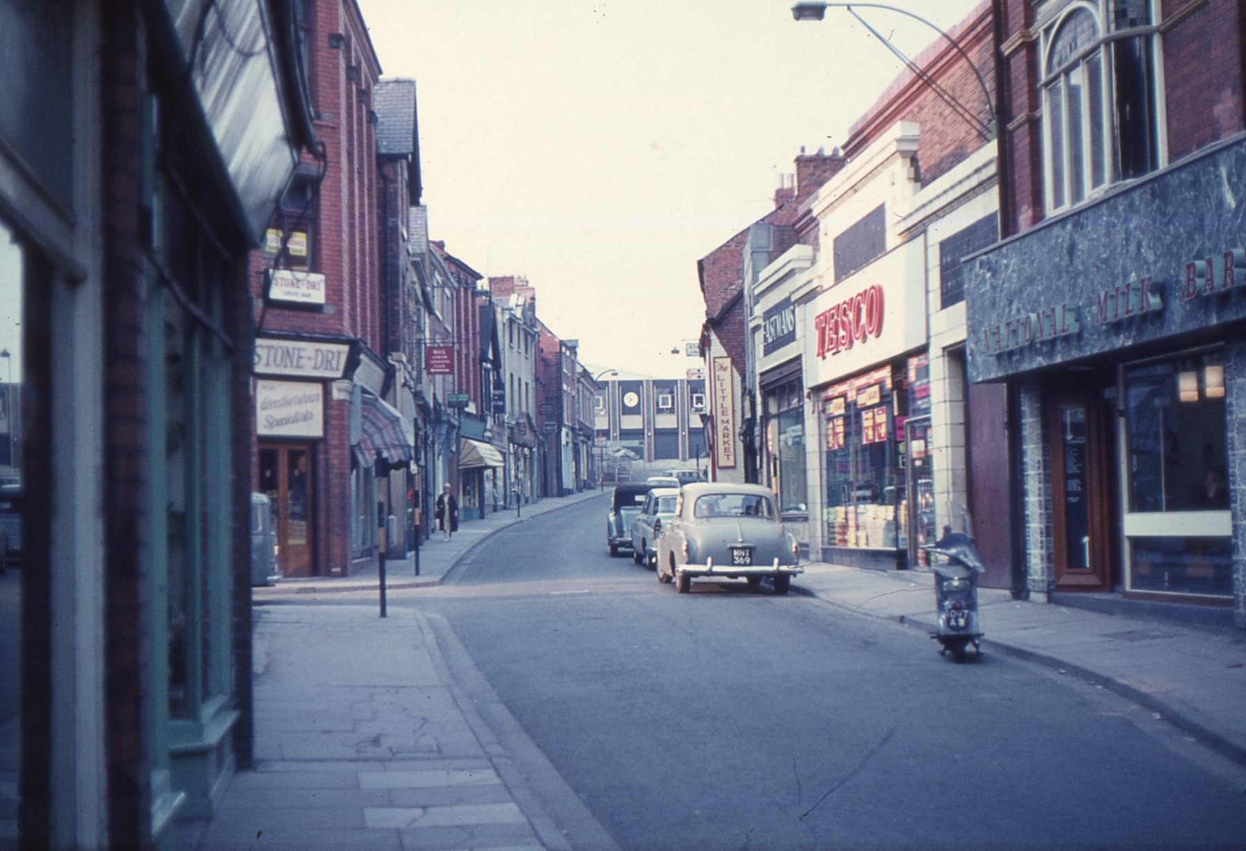 OSW-SL-O-5-3-2 Oswestry – Bailey Street – View towards Bailey Head ...