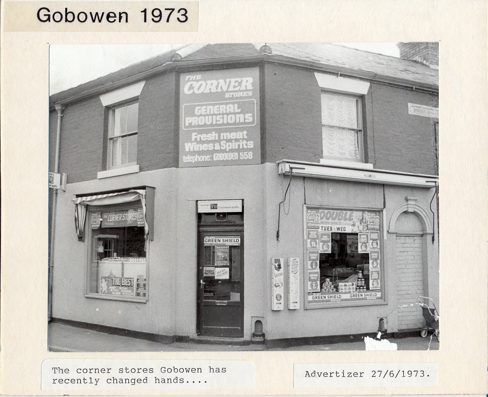 PH-G-1-12 The Corner Stores, Gobowen which ‘has recently changed hands ...