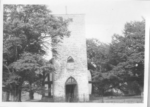 OSW-PH-H-4-3 Halston Chapel, view of west end, showing tower, 1963 ...
